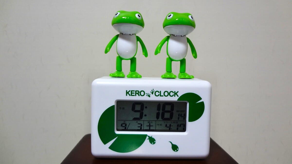 『ケロクロック2』レビュー＆感想。かわいくて楽しい目覚まし時計。 - ゲームばかりやっていた